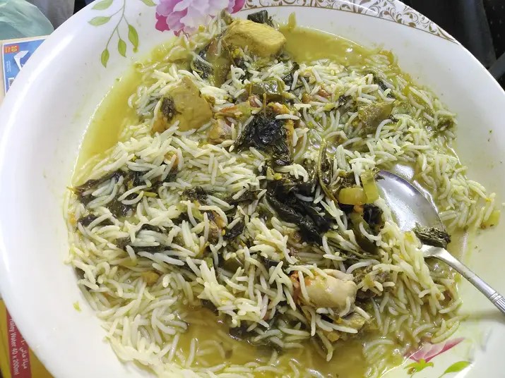 Chicken with Molochia Leaves – Jagoran